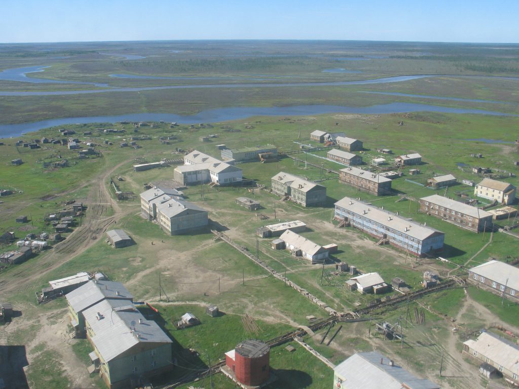The Tundra Yukaghir village of Andryushkino from the air – Endangered ...